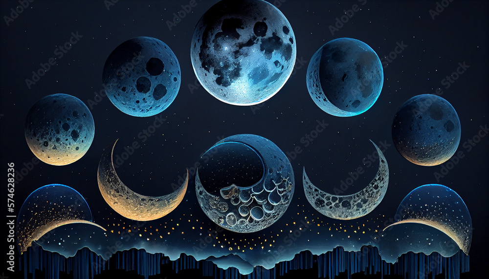 Collection of Unique and Iconic Half Moon: A Breathtaking Glowing ...