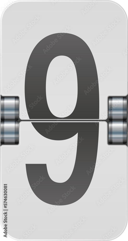 Countdown timer with different numbers 9. Hour meter design of ...