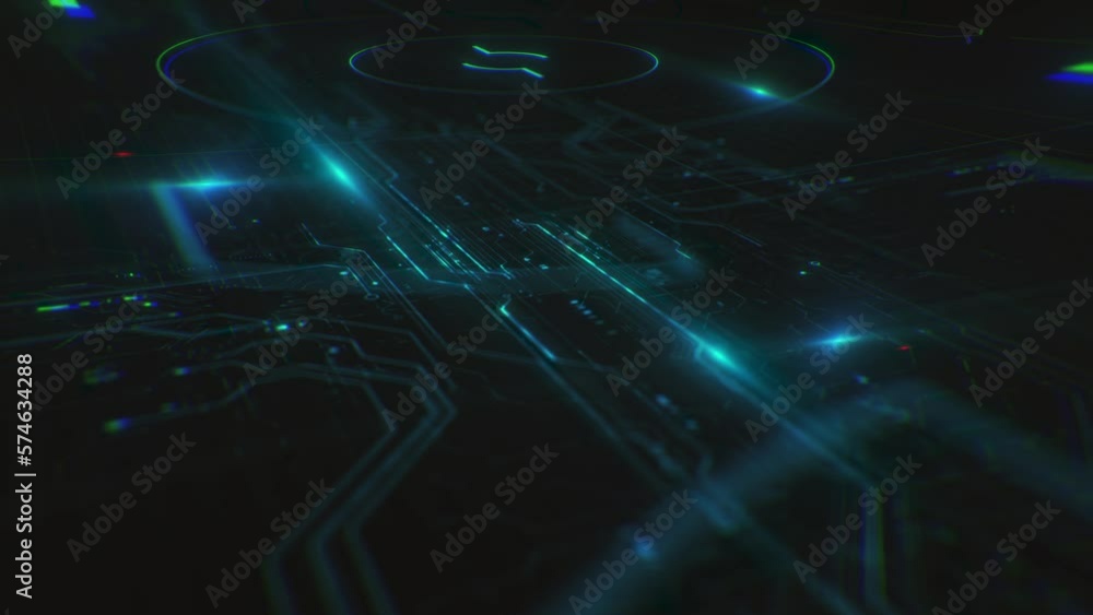 High Tech Hud Digital Circuit Background/ 4k motion graphics of a ... High Tech Hud Digital Circuit Background/ 4k motion graphics of a ...