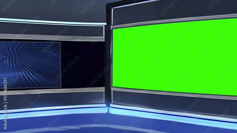 Versatile TV Studio Set with High-Resolution Visuals Stock Video ...