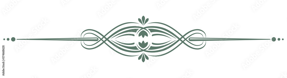 Decorative page break line. Vintage text separator Stock Illustration ...