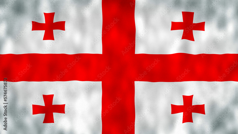Georgia Waving Flag Fabric Texture Of The Flag Background Tbilisi