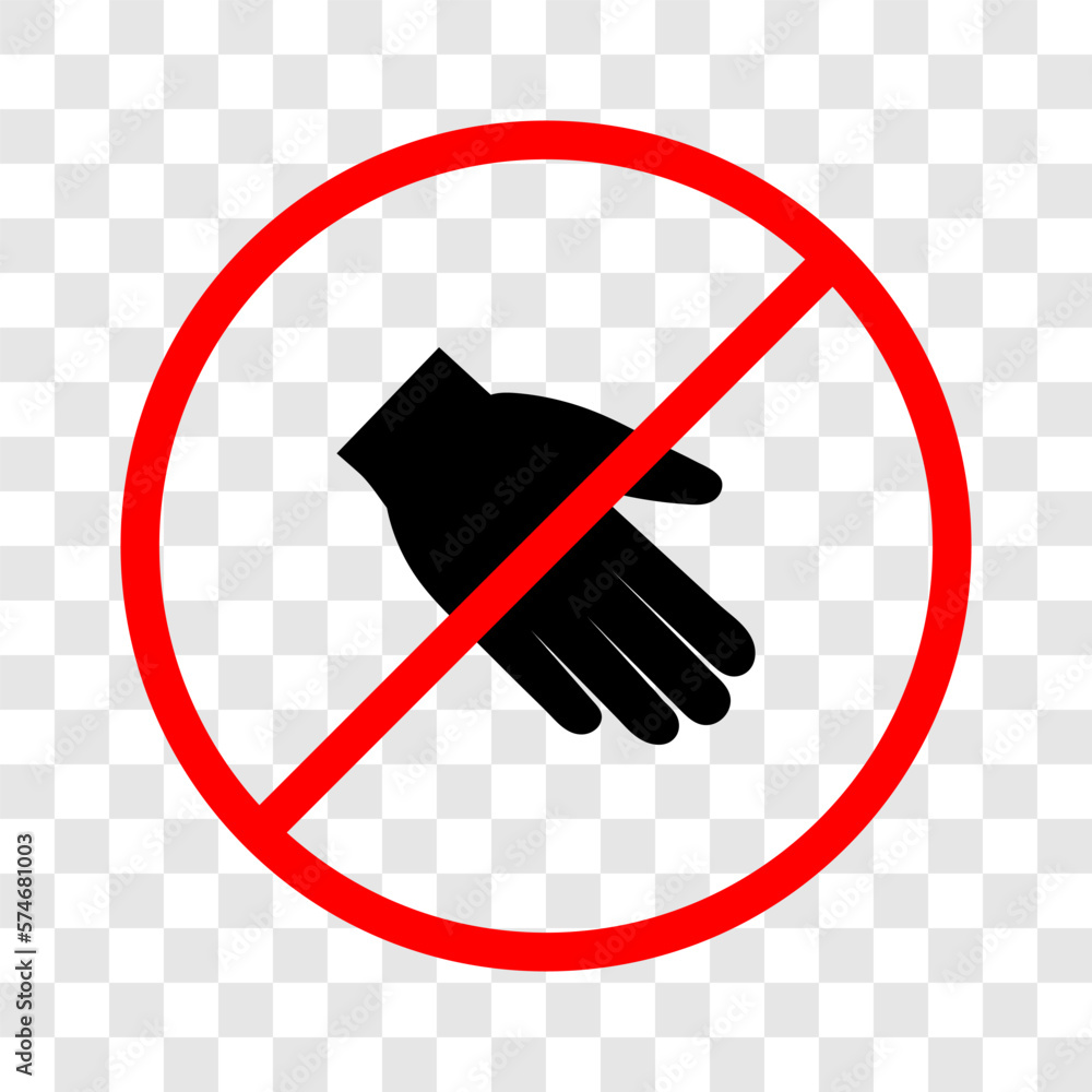 Stop sign. Do not touch. Stay away sign. Warning. Dangerous area ...