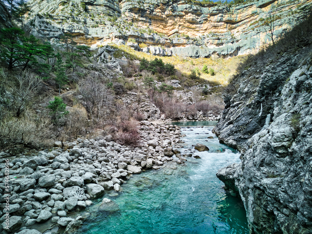Grand Canyon Verdon Couloir Samson (Gorges du Verdon) in the Provence ...
