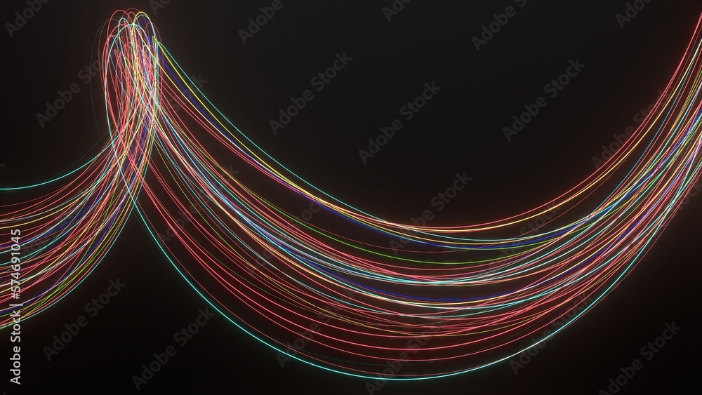 An abstract, dramatic, modern and high -quality 3D Rendering graphic ...