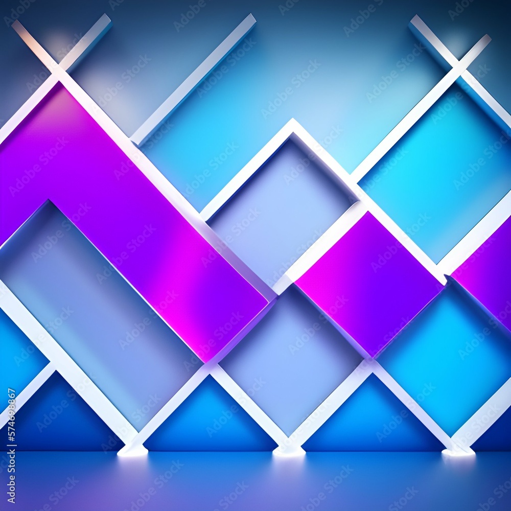 Blue Mosaic Pattern Mosaic Radial Gradient Vector Illustration For Your Design Project Color