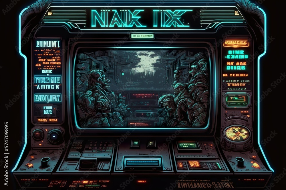 Dark sci-fi led display television futuristic monitor screen device ...