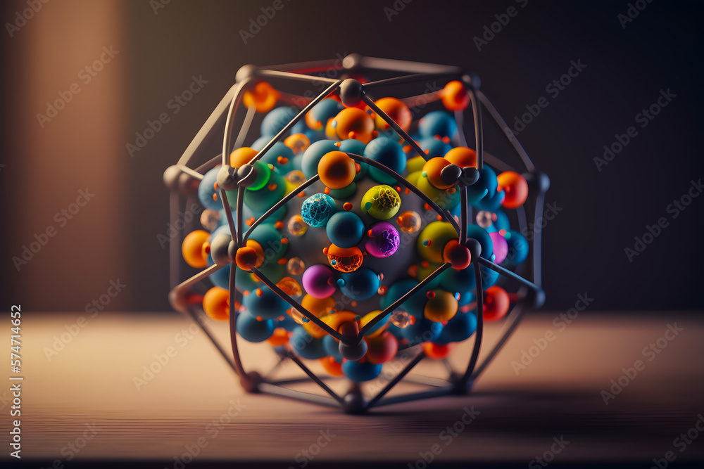 Crystal Lattice Of A Solid Physics And Chemistry Scheme Abstract