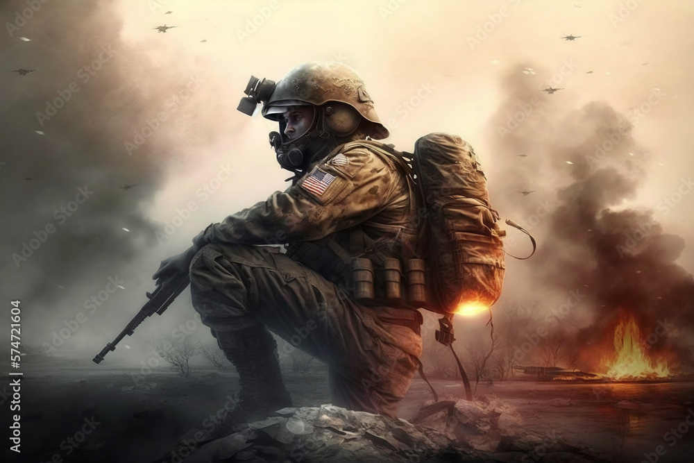 Elite Special Forces Military Unit Holding Rifles, For Tactical Gear ...