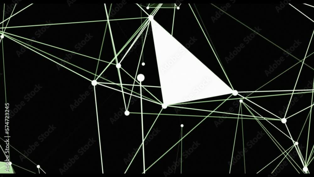 Abstract Plexus Geometrical Background Loop/ 4k animation of an abstract technology background ...