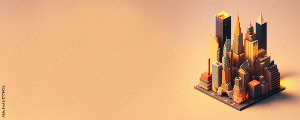 Miniature New York featuring Empire State Builidng, Flatiron and other ...