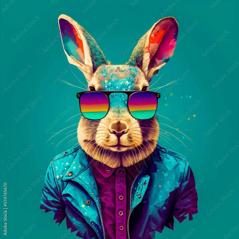 Hipster Bunny