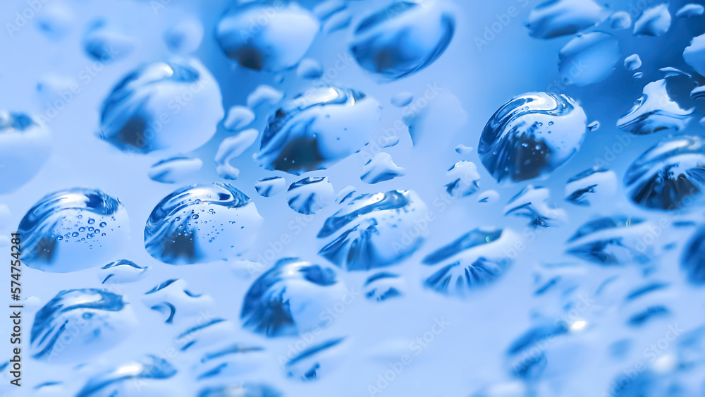 Glitter. Incredible blue shiny modern abstract space background with ...