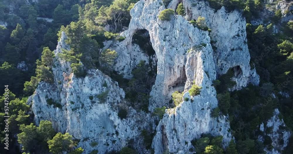 Arco Naturale, limestone arch that forms a bridge between two pillars ...