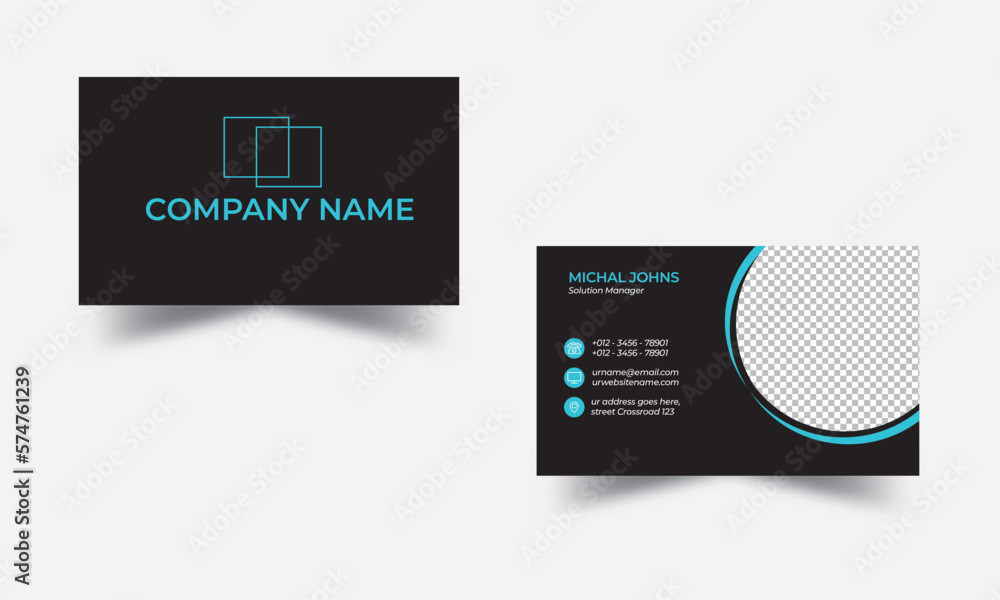 Visiting card for business and personal use.Minimalist Business Card ...