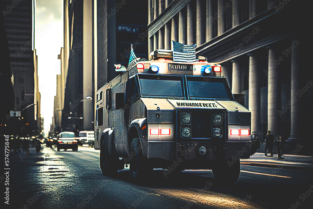 FBI Van, Armored Truck NY Trooper, undercover police car NYPD, New York ...