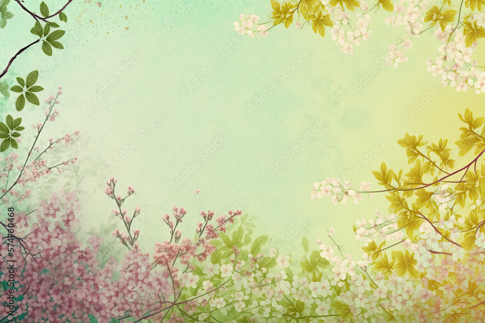 Spring nature bright background texture with empty copy space for text ...