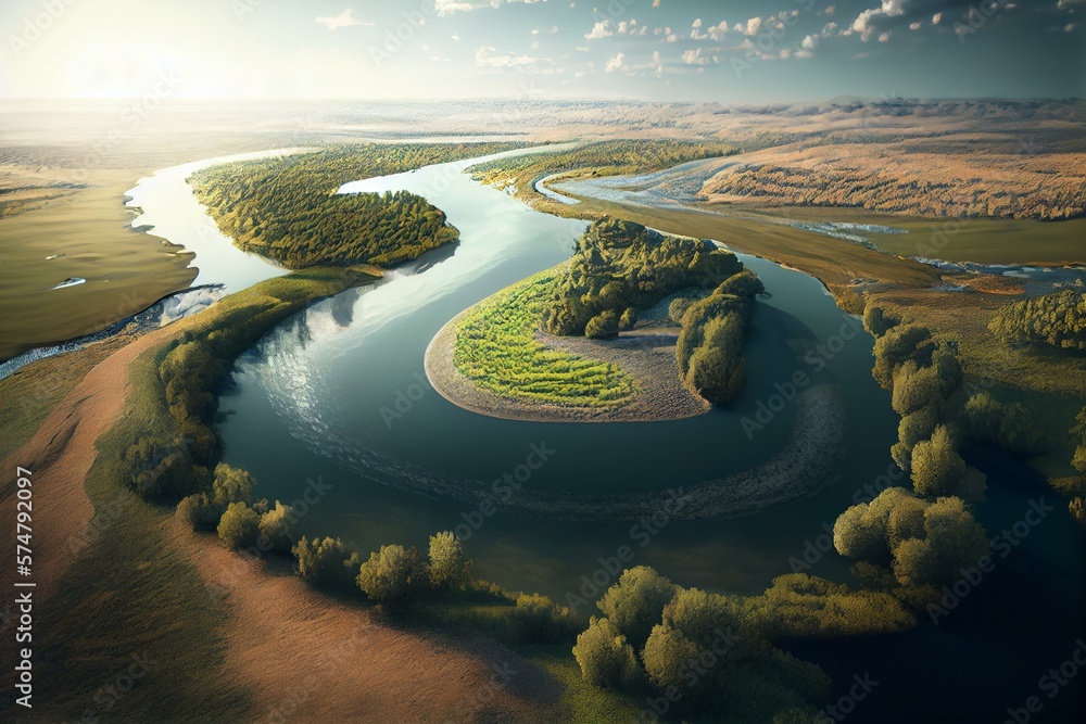 wide angle photography of Rivers and lakes, hyper detailed, ultra ...