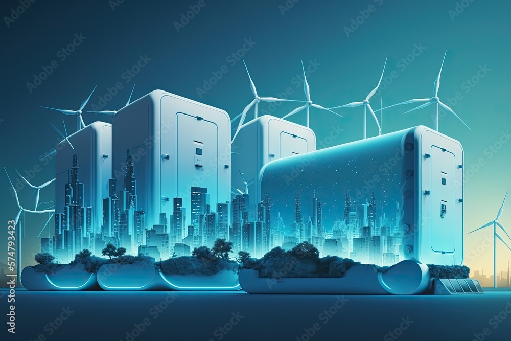 Image depicting a clean energy storage system based on electrolysis of ...
