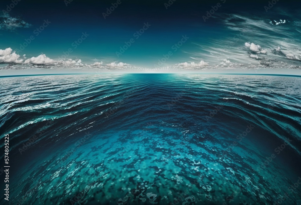 Ai-Generated Render of an Ocean Sky View Above the Cliffs: Nature's ...