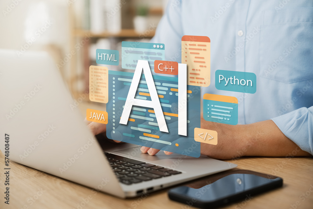 Development of artificial intelligence (AI), business people experience ...