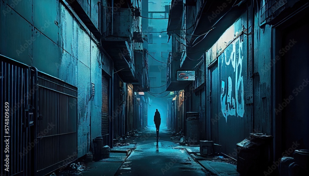 3D rendered computer generated image of a futuristic neo cyberpunk ...