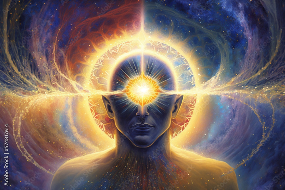 Concept of meditation and spiritual practice, expanding of ...