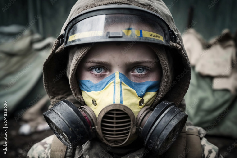 Conflict, war. Courage and fight for freedom. A painting showing the ...