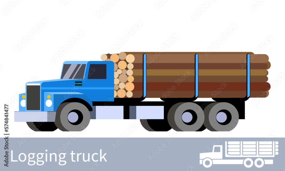 Logging Truck Clip Art
