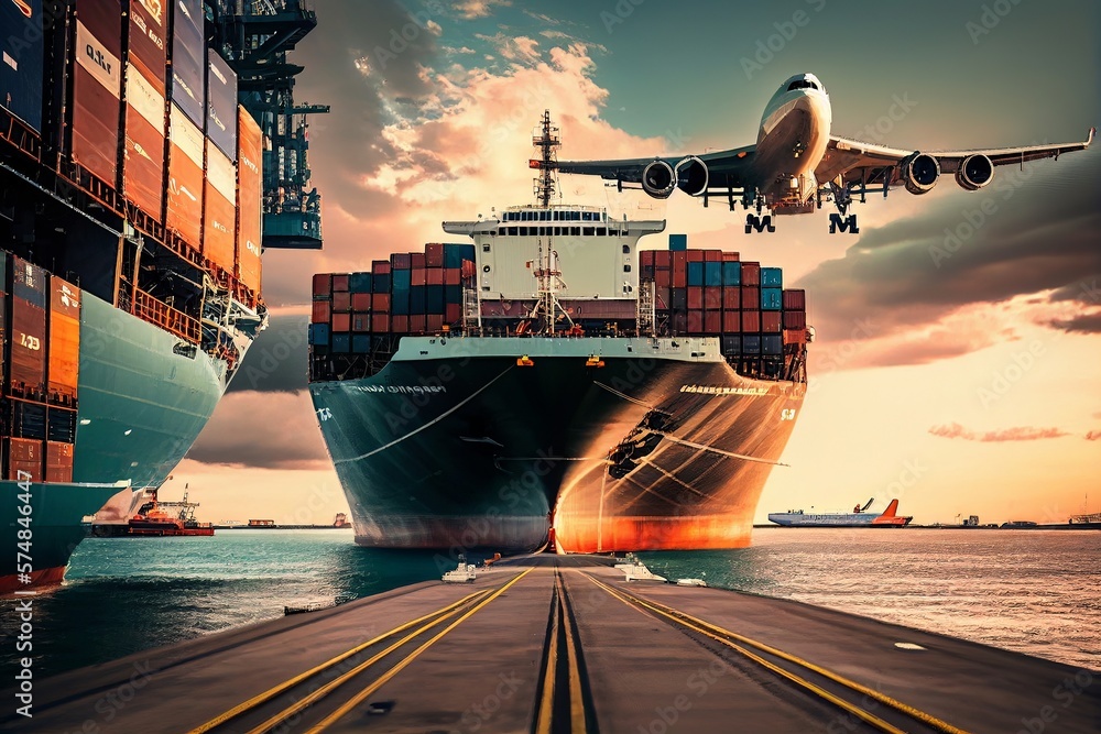 Modern System transportation and logistic import export and transport ...