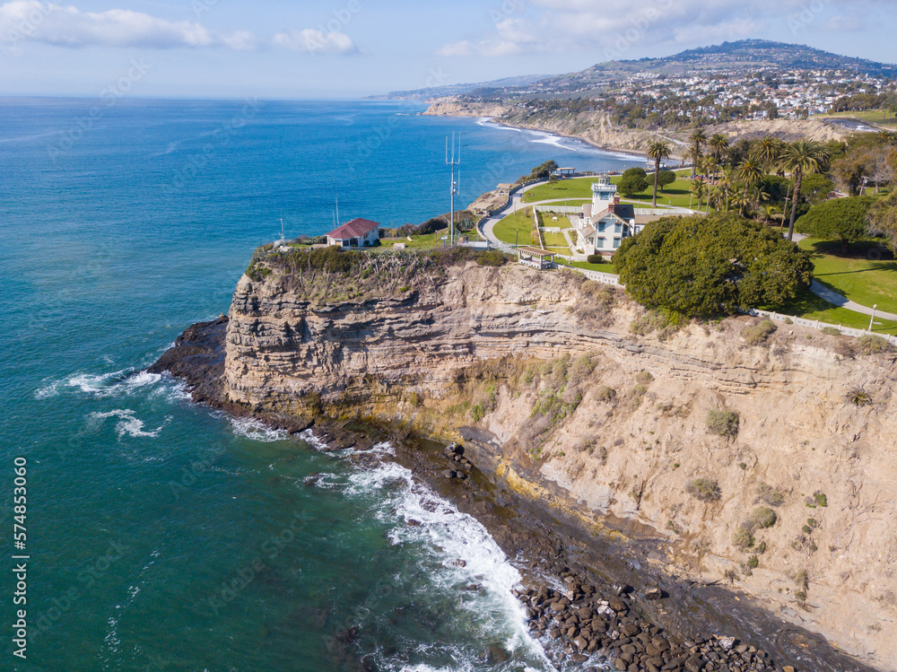 Sunken City and the coastal cliffs of San Pedro in Los Angeles ...