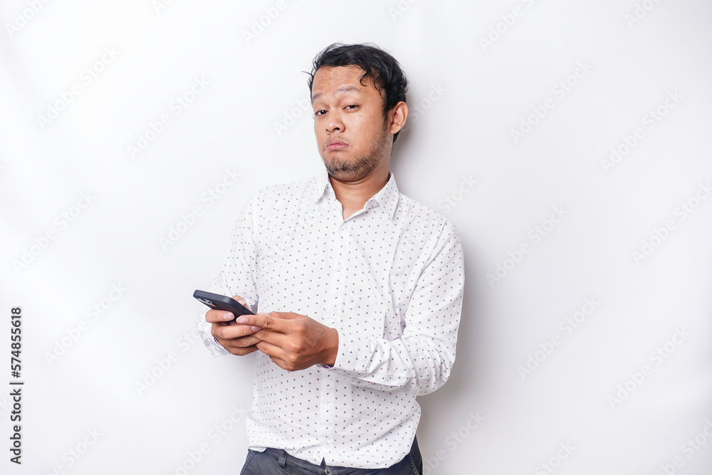 Irritated Face Expression On Phone