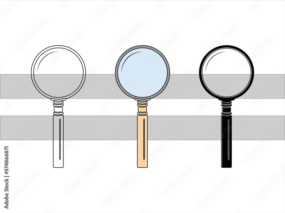 Magnifying Glass Clipart SVG Cut File | Magnifying Glass Svg ...