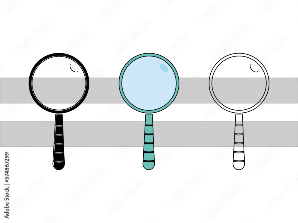 Magnifying Glass Clipart SVG Cut File | Magnifying Glass Svg ...