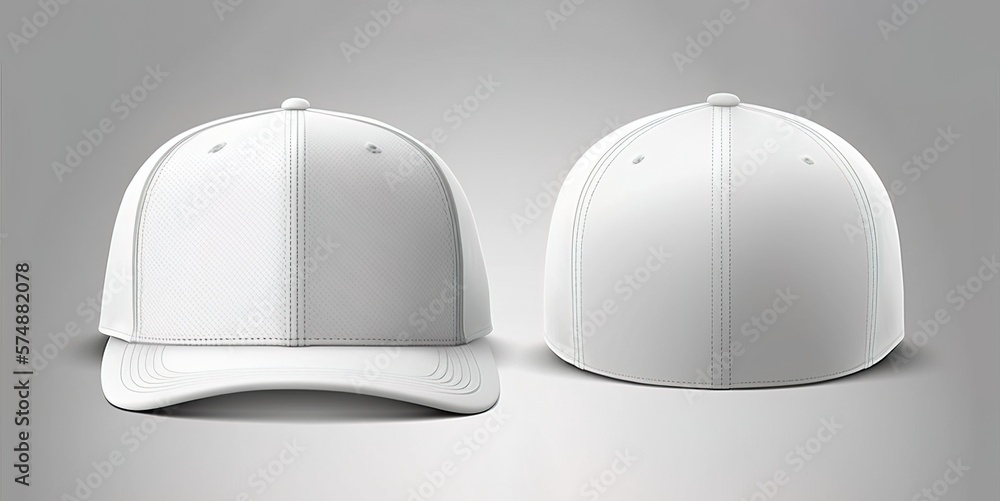 Empty white hat, a blank template for design Stock Illustration | Adobe ...