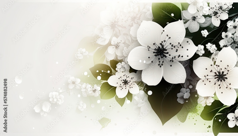 Beautiful Designer Seasonal Background with White Color Hue Spring ...