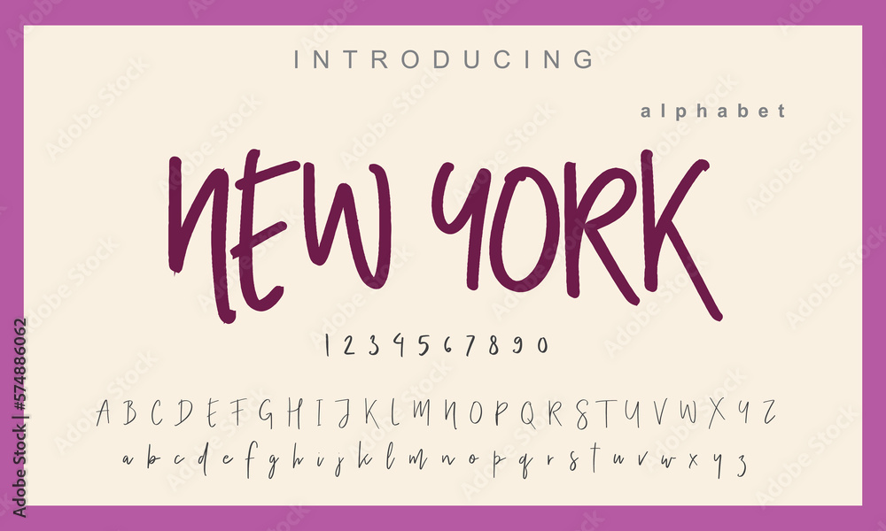 New York Font. Elegant alphabet letters font and number. Classic ...