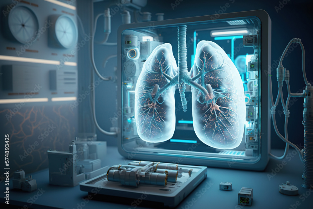 Creating artificial lungs, medical 3D printing of lung model ...