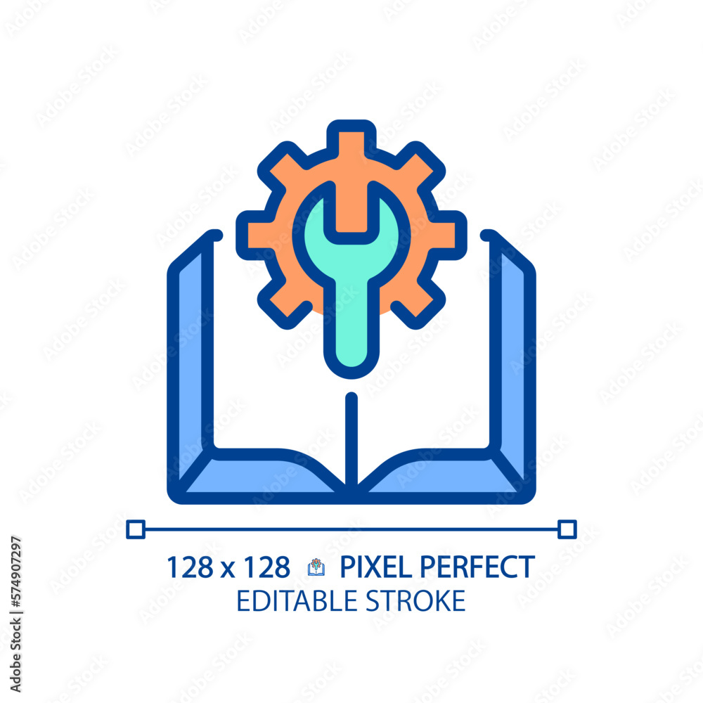 Manual pixel perfect RGB color icon. Technical instructions. Read knowledge base. FAQ. System ...