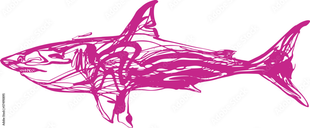 shark vector illustration Stock Vector | Adobe Stock