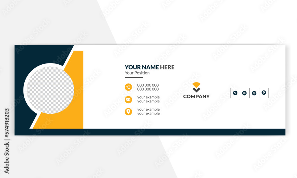 professional creative modern email signature design. Corporate mail ...