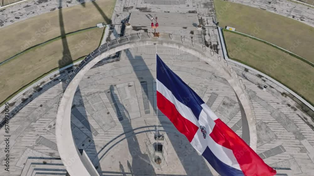 Plaza de la Bandera - Triumphal Arch With Dominican Republic Flag In ...