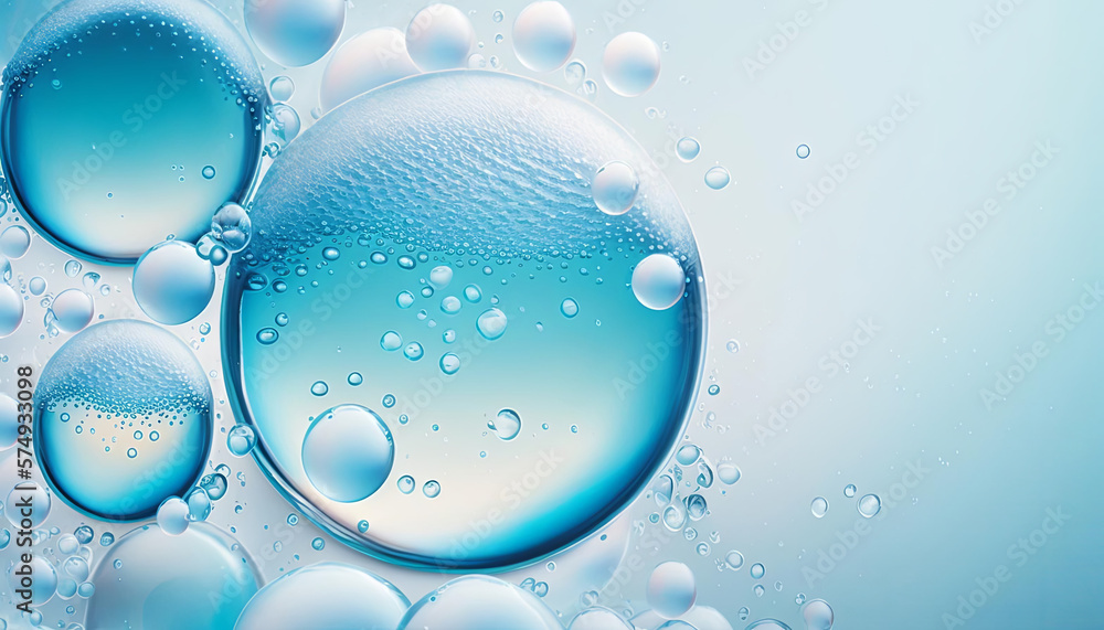 water drops background. Bubbles. Generative Art Stock Illustration ...