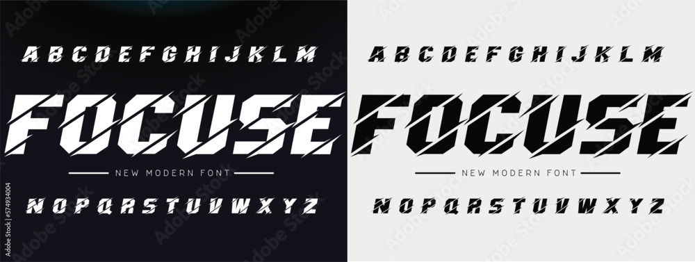 FOCUSE Modern Bold Font. Regular Italic Number Typography urban style ...