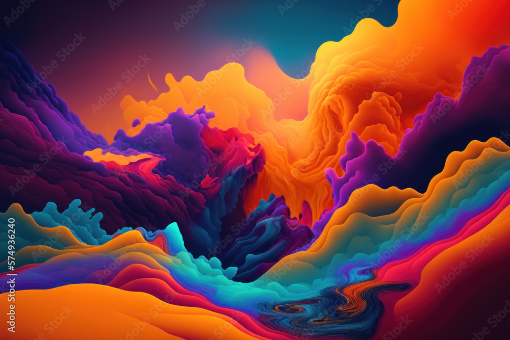 stunning background created in the color field art style, featuring ...