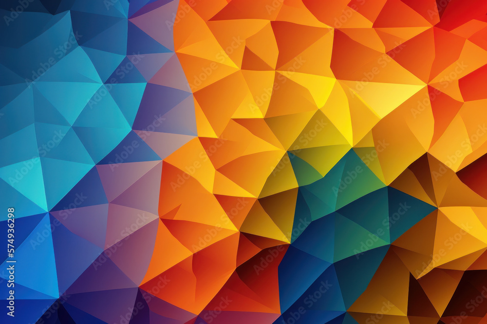stunning low-poly gradient wallpaper background in vector art format ...