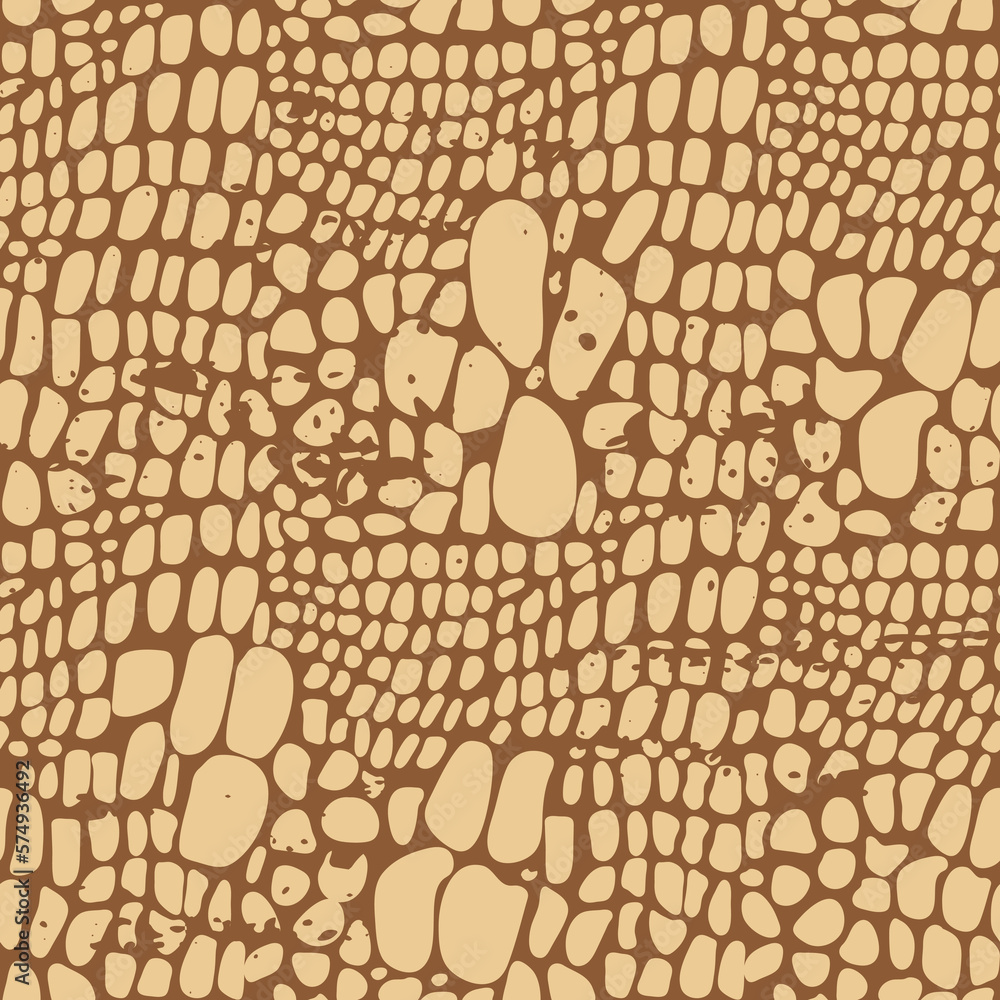 Predator Animal Skin Print. Dragon Skin Imitation. Seamless Pattern of ...