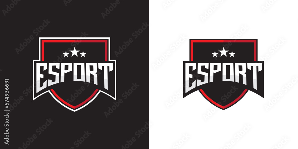 game esport logo for competitive game team, simple game esport logo ...
