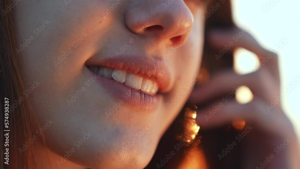 Happy face of a happy girl. Open smile healthy teeth. Portrait of a ...