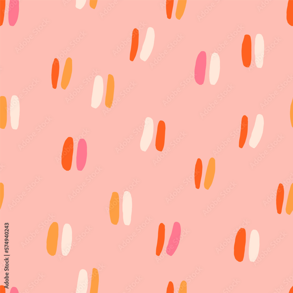 Cute simple pattern with repetitive lines. Seamless texture in retro ...